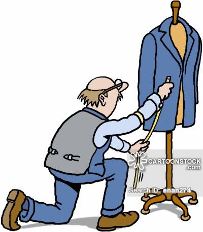 A tailor measuring a jacket. – Training and Implementation Associates